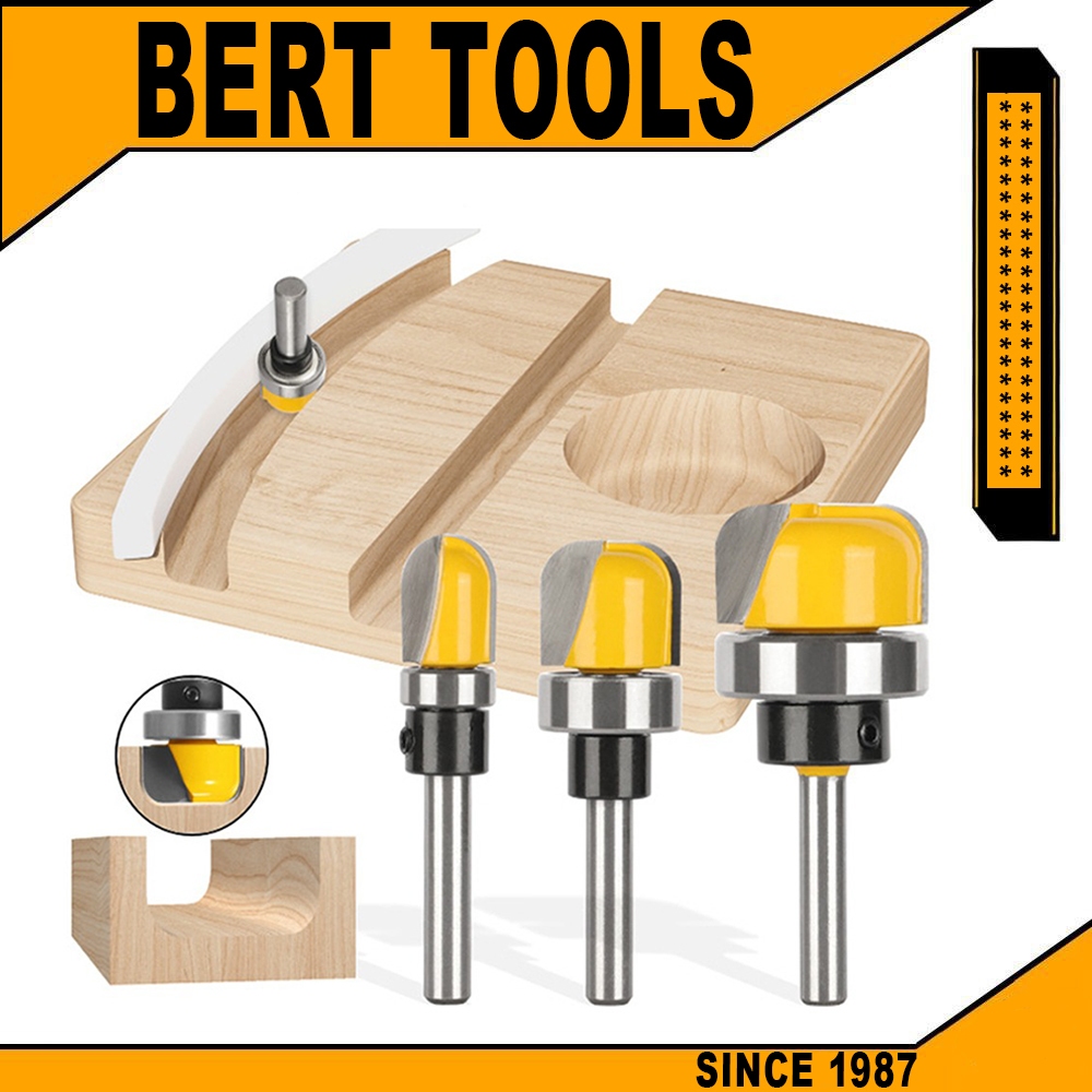 BERT🇲🇾｜Deep Round Bottom Nose Router Bit 1/4" Shank Bowl & Tray ...