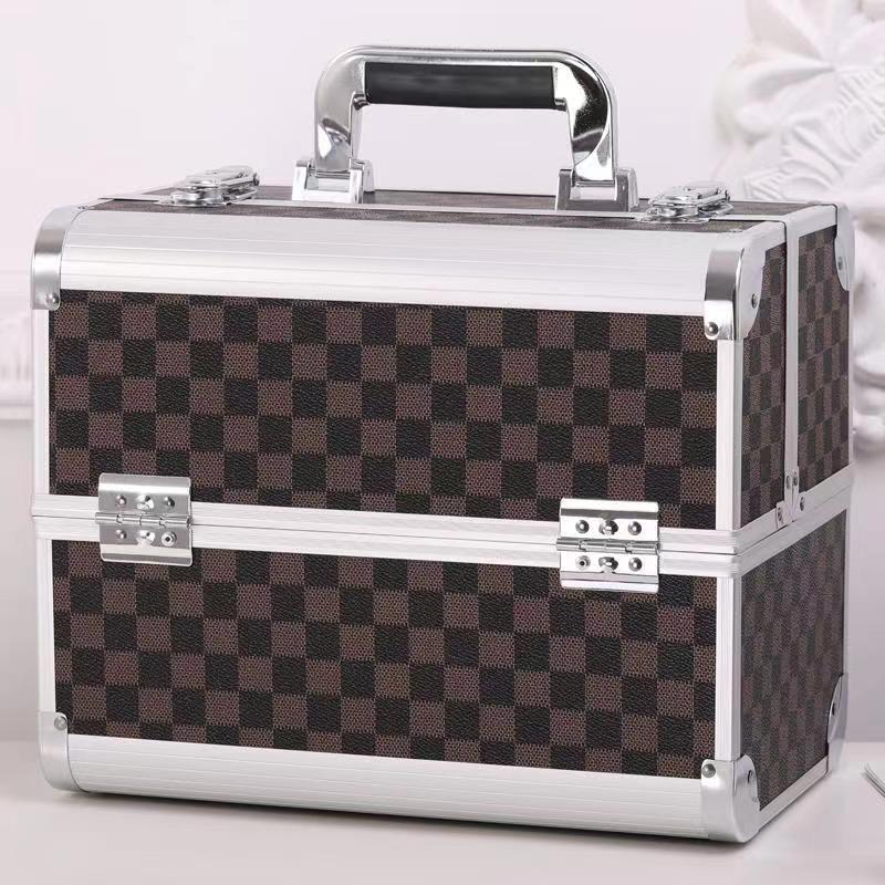 The latest 3-layer large capacity, makeup box, suitcase, embroidery ...