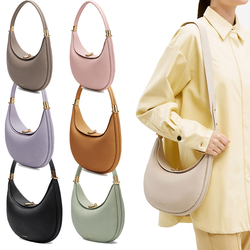 OS* Niche Fashion One Shoulder Messenger Adjustable Underarm Moon Curve ...