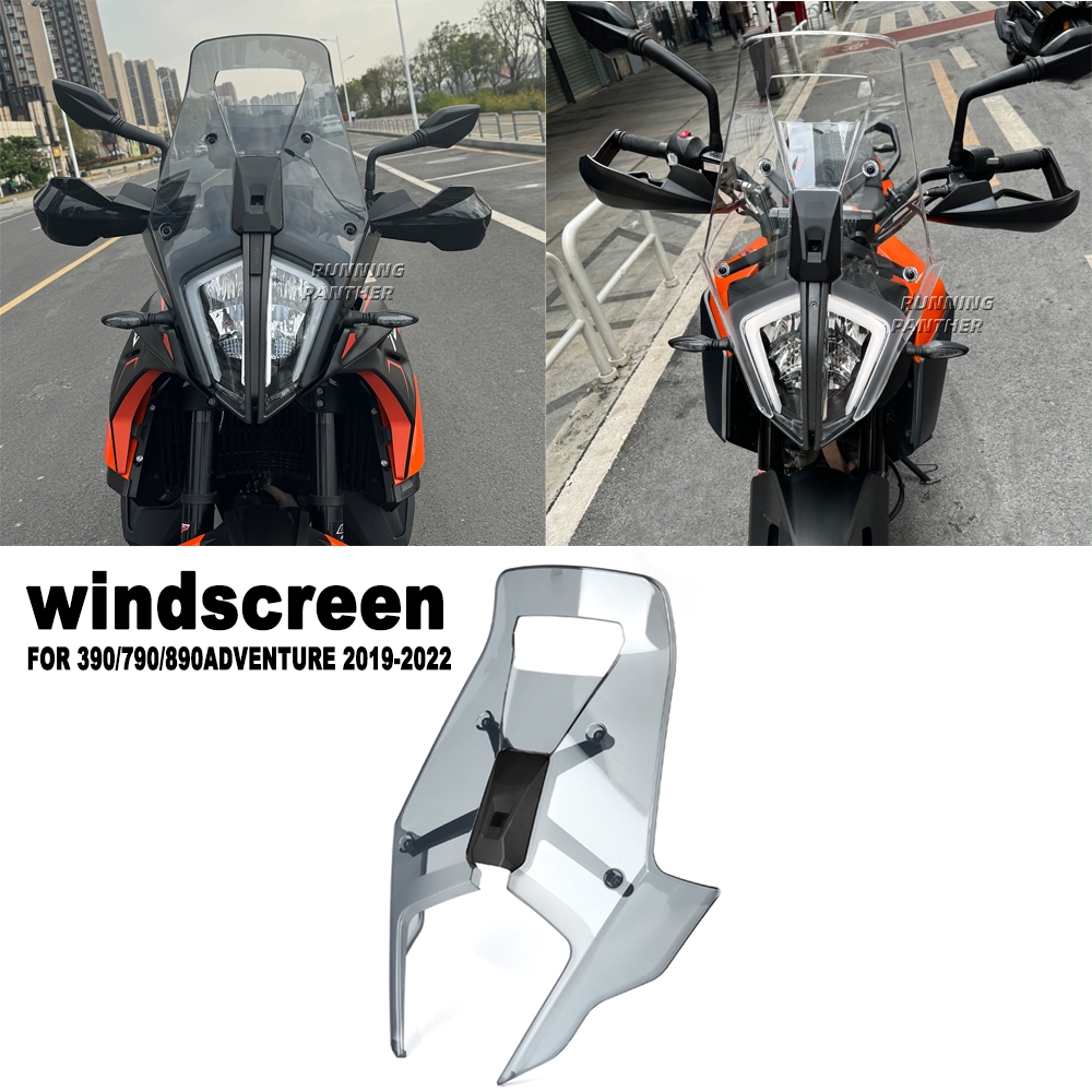 🔥In Stock 🔥Motorcycle Acrylic Rally Windshield Wind Deflector Screen ...