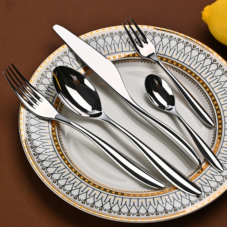 304 Stainless Steel Knife And Fork Spoon High-Grade Forged Steak Knife ...