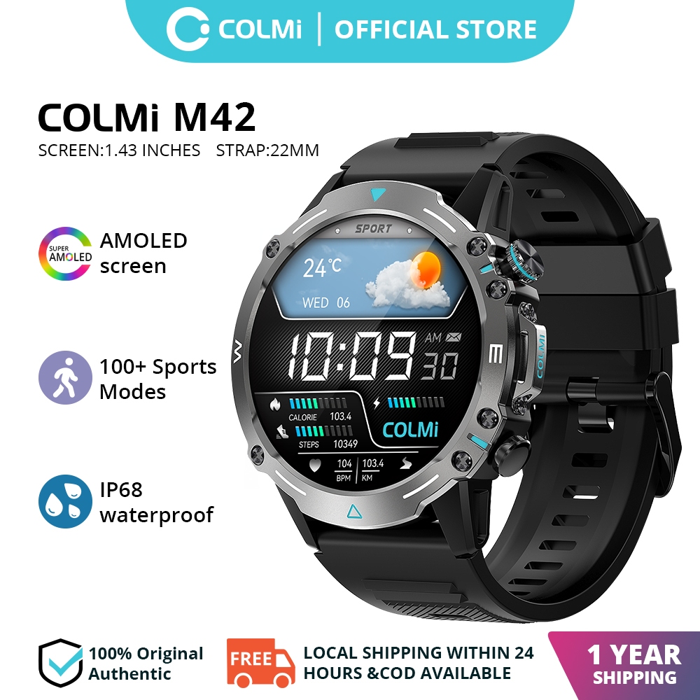 COLMI M42 1.43 Smart Watch Amoled Ip68 Waterproof 15 Days Battery 100 ...