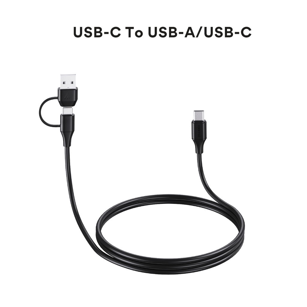 Kabel Mikrofon USB C Maono USB C ke USB A/C kabel data dua dalam satu ...