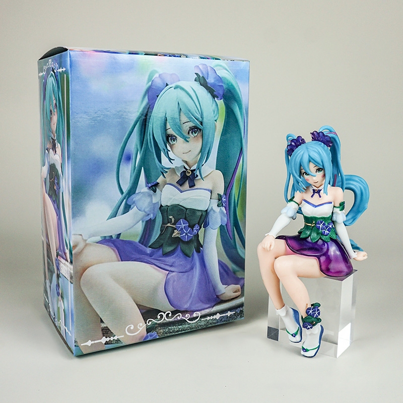 14cm Japan Anime Virtual Idol Hatsune Miku Figure Morning Glory Hatsune ...
