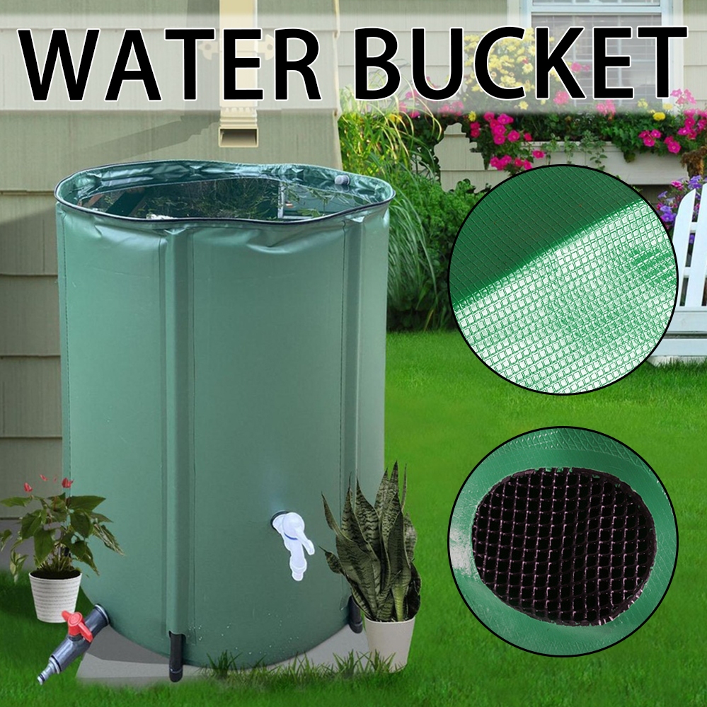 100L/200L/225L Water Bucket Foldable Rain Collection Barrel Portable ...