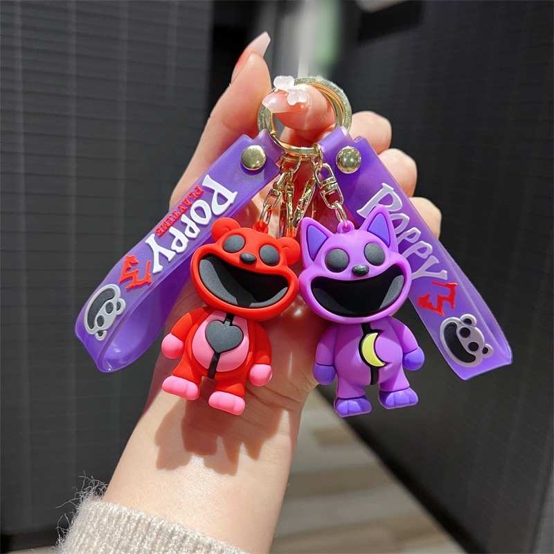 Poppy Playtime Smiling Critters keychain 10cm Cartoon Hopscotch Catnap ...
