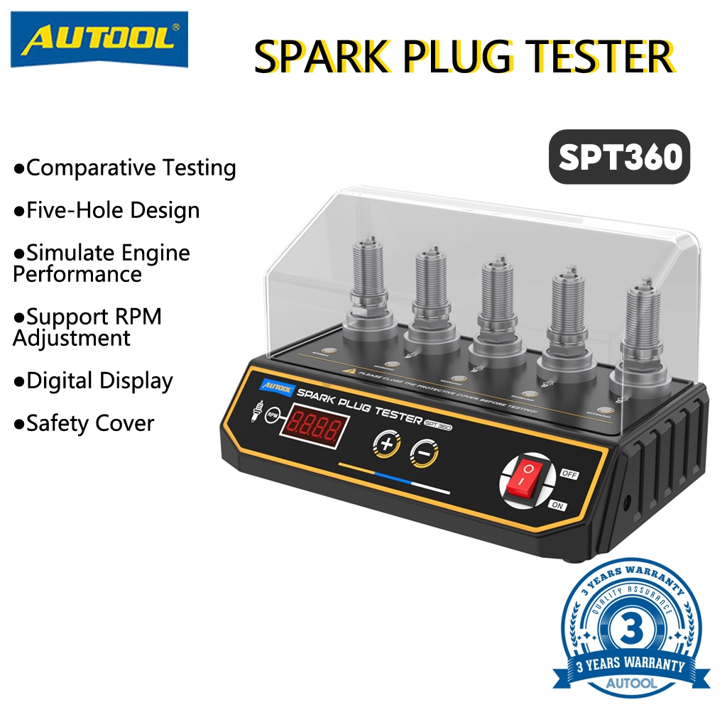 AUTOOL SPT360 Car Spark Plug Tester Ignition Testers, Automotive ...