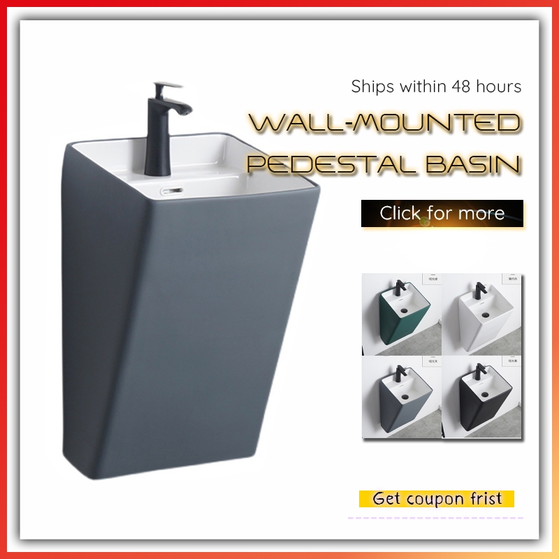 Wall-Mounted Wash Basin Hanging Wall-Mounted Wash Basin Small Apartment ...