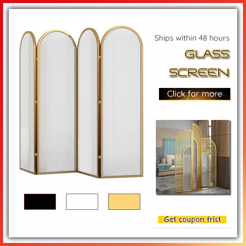 Living Room Decorative Partition Nordic Push-Pull Folding Movable ...