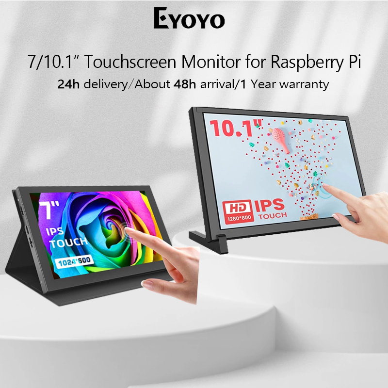 [🔥Super cost-effective🔥]Eyoyo portable monitor, 10.1 inch Capacitive ...