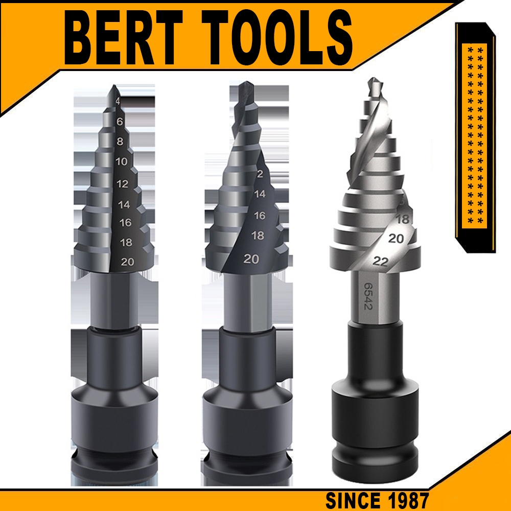 BERT🇲🇾｜HSS Step Drill Bit Multiple Hole Straight Grooved Step Drill ...