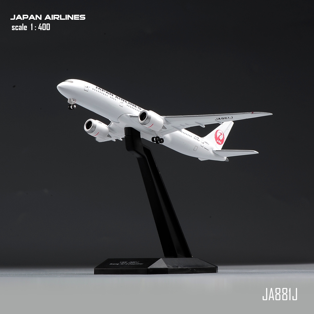 1:400 Plane Model JAL Japan Airlines Boeing B787-9 Passenger Aircraft ...