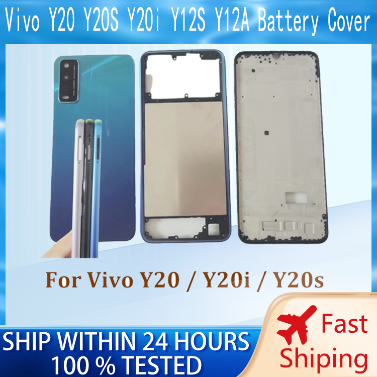 Novaphopat LCD Display Frame Middle Bezel Faceplate For Vivo Y20 Y20S ...
