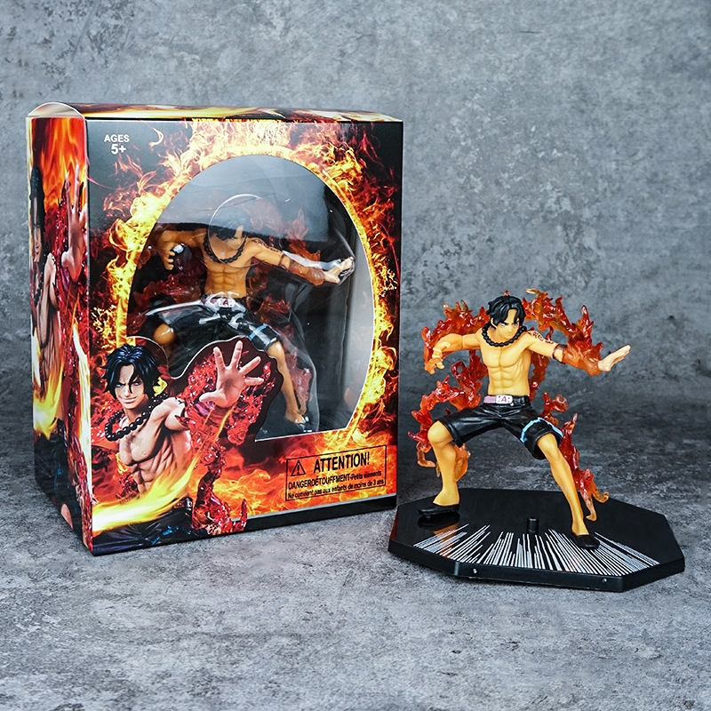 12.5cm Japan Anime One Piece Figure Portgas D Ace Fire Fist Ace ...