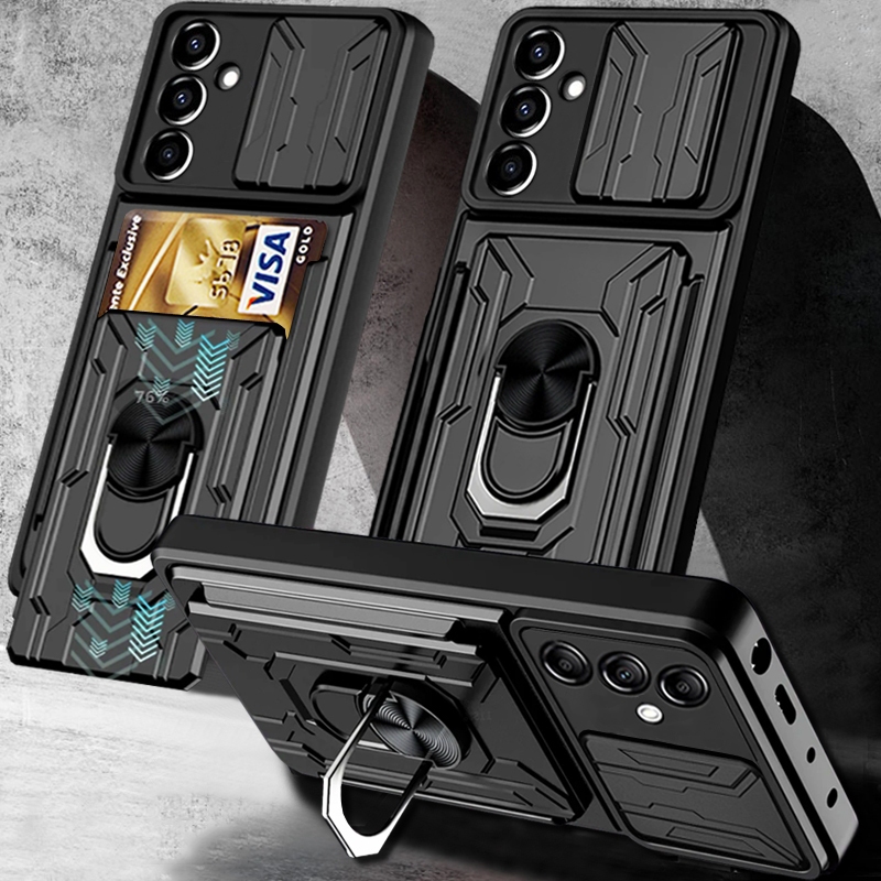 Shockproof Protector Heavy Hard Casing Case with Metal Stand and Card ...