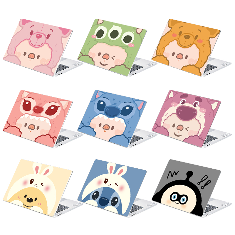 1PC Laptop cover sticker Cute cartoon design Laptop office dormitory ...