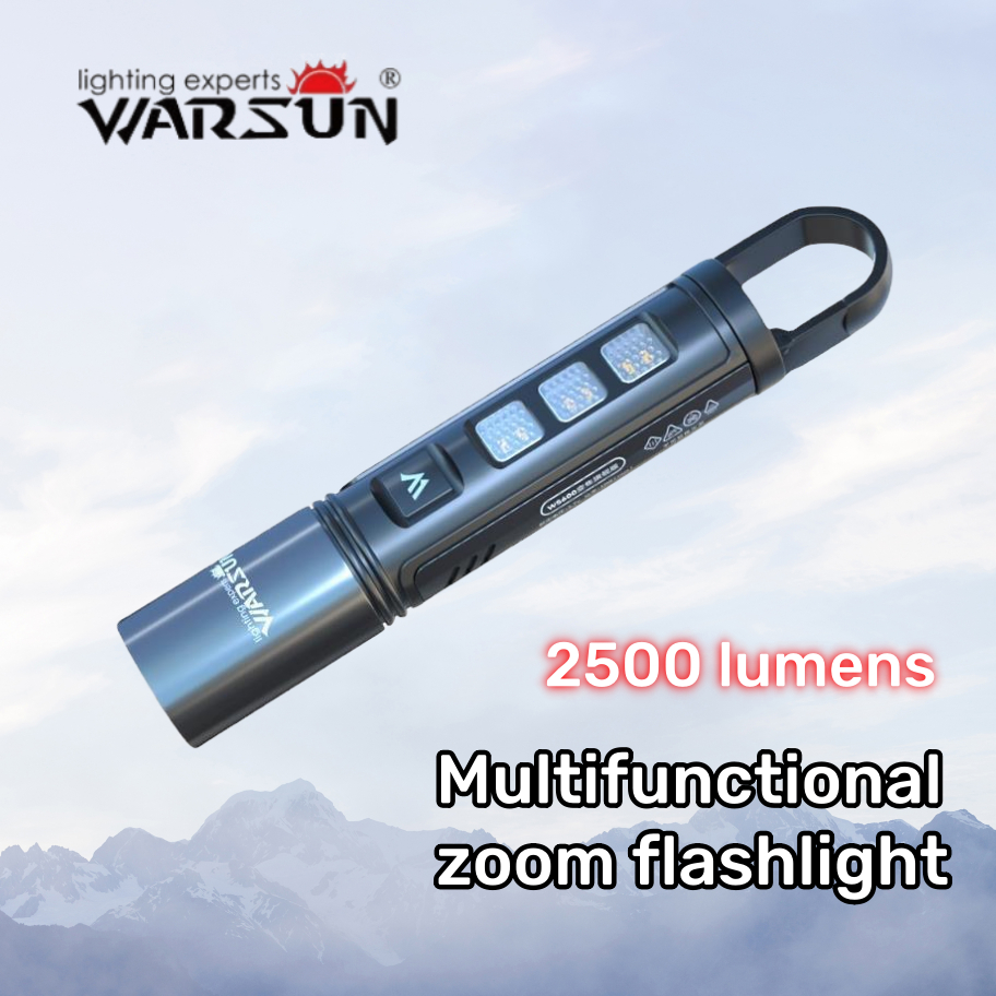 WARSUN WS600 Rechargeable LED Flashlight - 2500 Lumens High Brightness ...