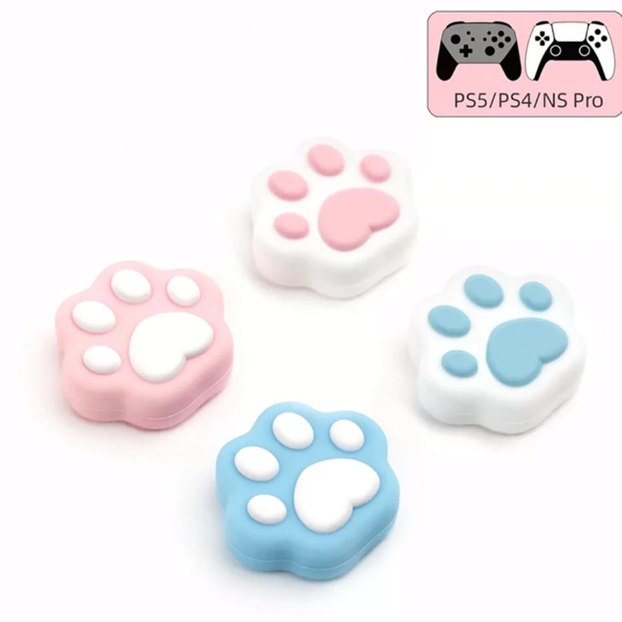 Cat Paw Thumb Stick Grip Cap Joystick Cover For Sony Dualshock 5/4/3 ...