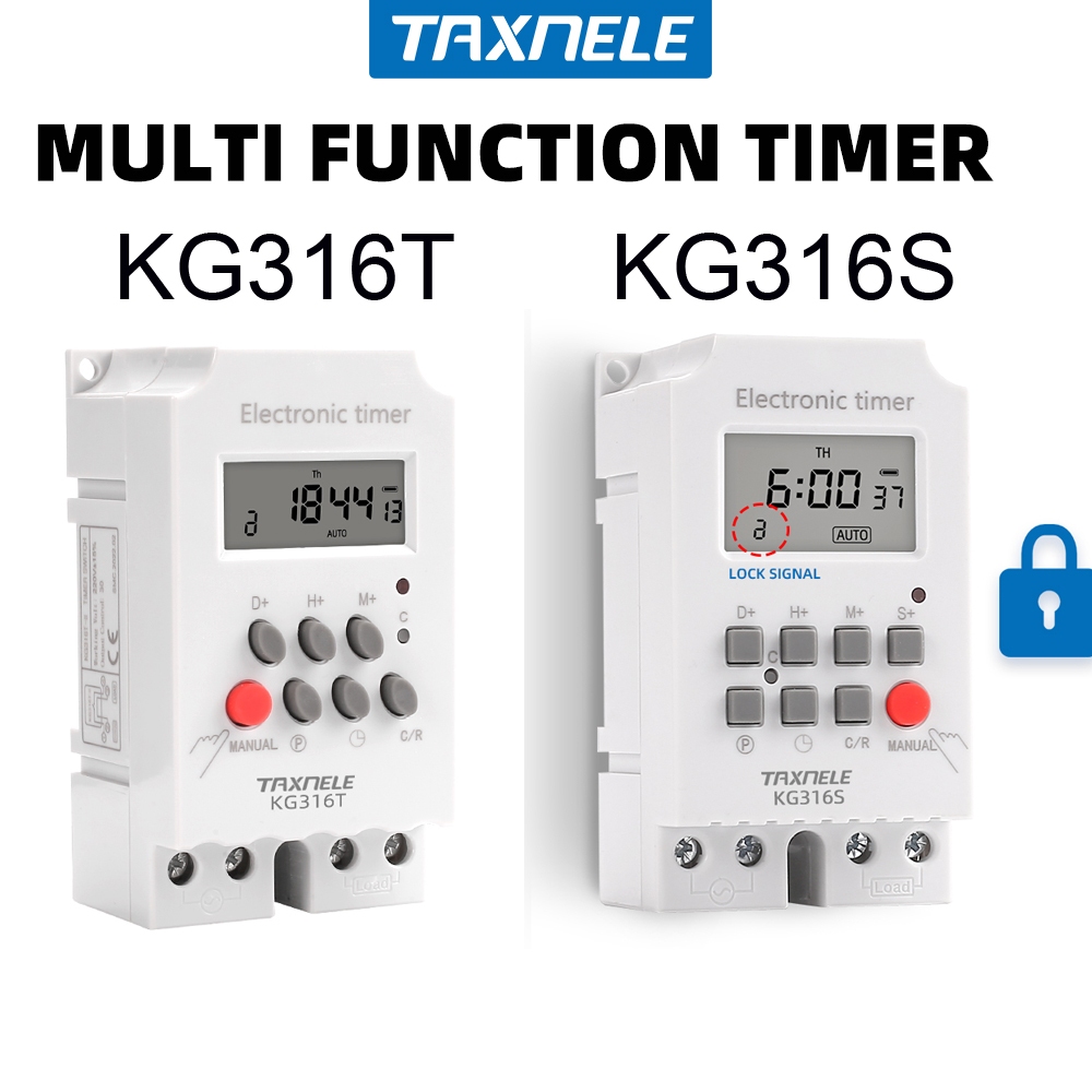 KG316S kg316t 7 Days Weekly Digital Electronic Lighting Timer Programmable TIME SWITCH Relay ...