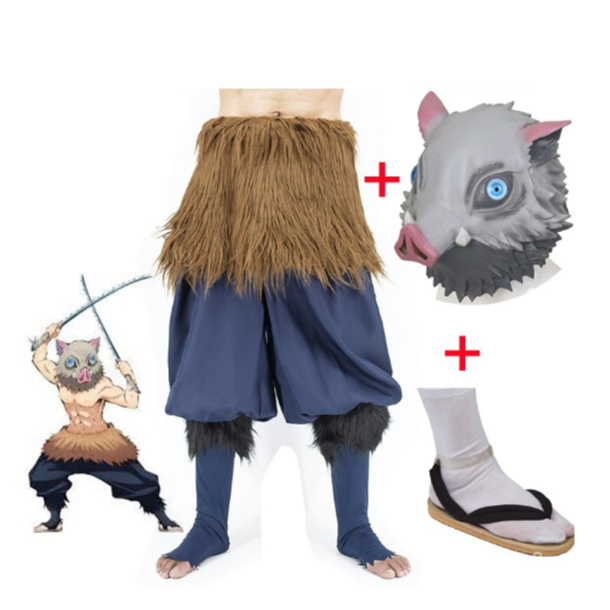 Demon Slayer Kimetsu no Yaiba Hashibira Inosuke Cosplay Costume ...