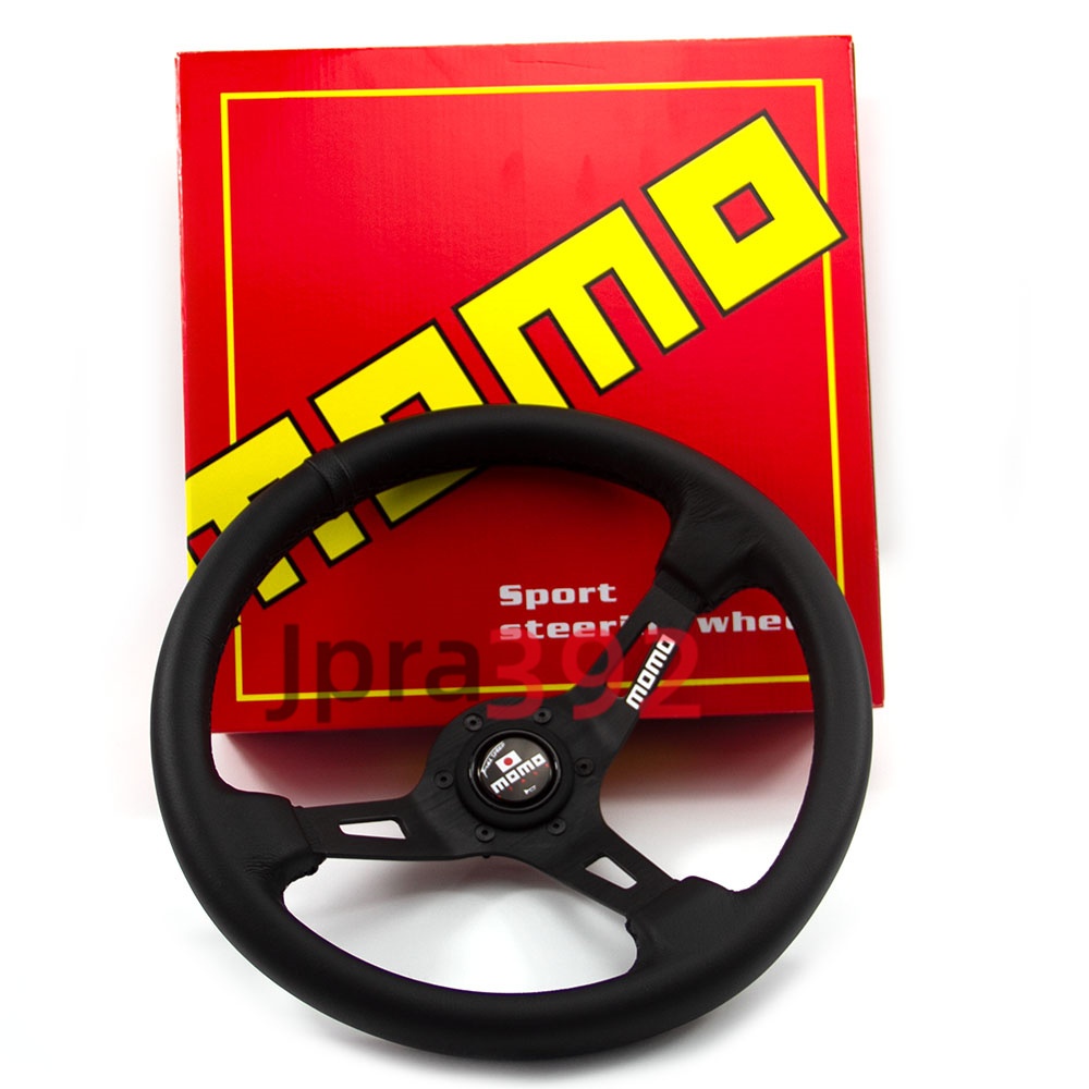 New MOMO 13-inch deep recessed full-speed steering wheel with black ...