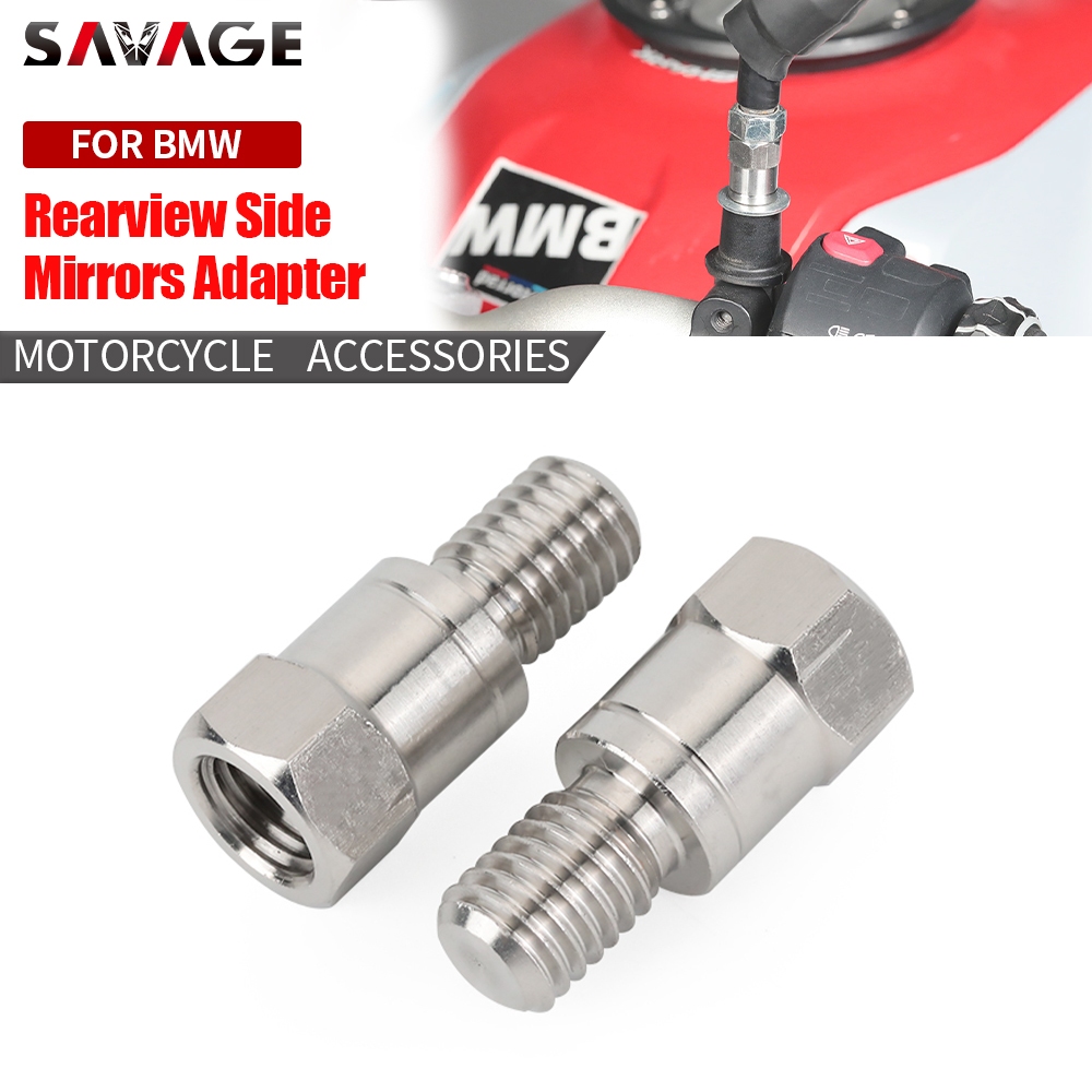 Rearview Side Mirrors Adapter For BMW Motorcycle Accessories M10*1.5 ...