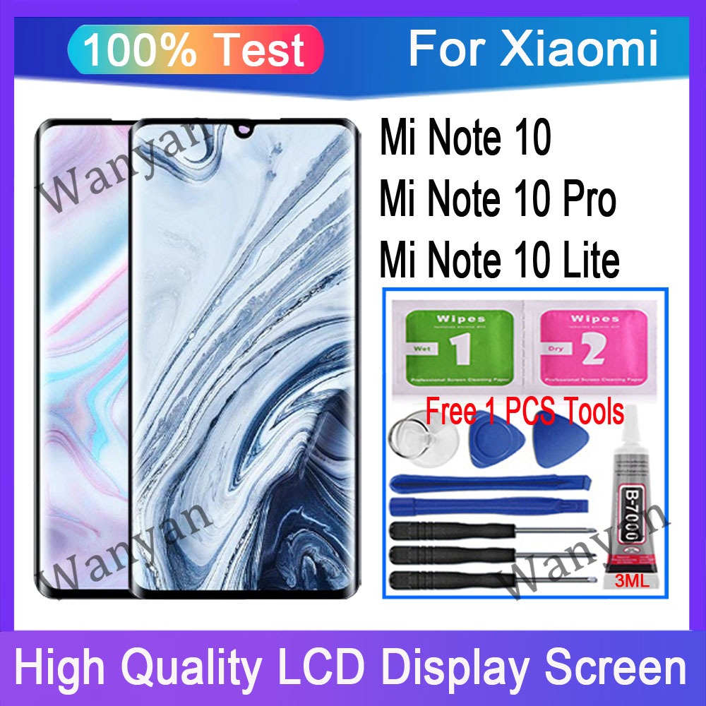 Original AMOLED/TFT Xiaomi Mi Note 10 Note 10 Pro Note 10 Lite LCD Display Touch Screen ...