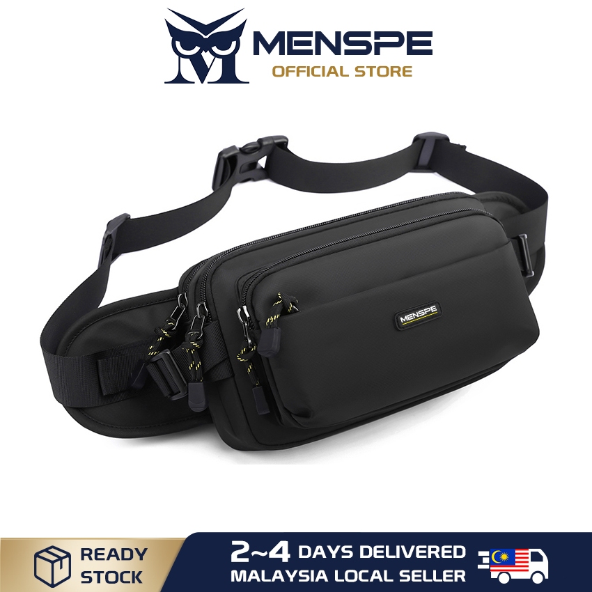 MENSPE Chest Bag for Men Crossbody Waist Bag Waterproof Bag Street ...