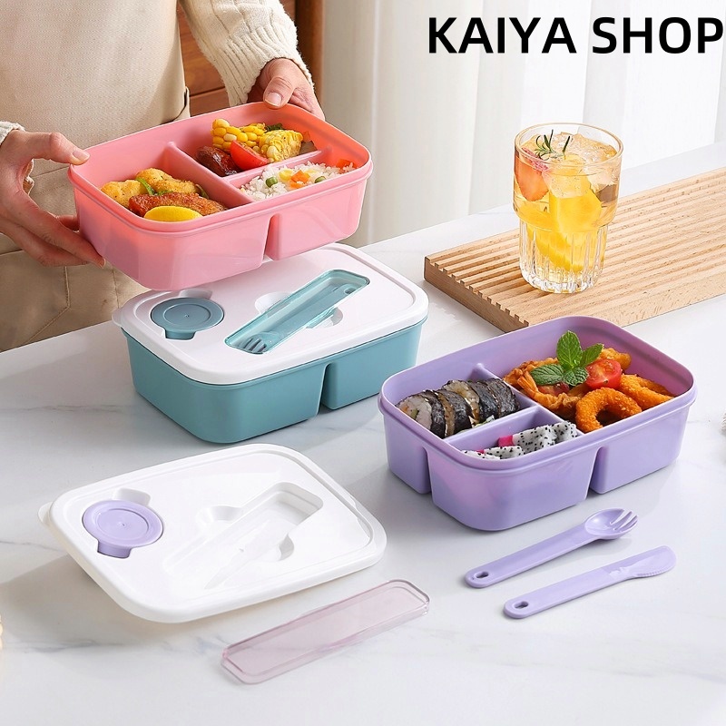 Student office workers multi-box lunch box water cup set can microwave ...