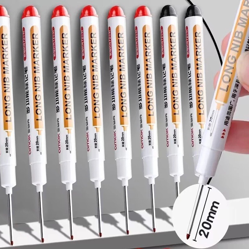 Long Head Markers 20mm Writing Carpenter Pencil Multifunction Water ...