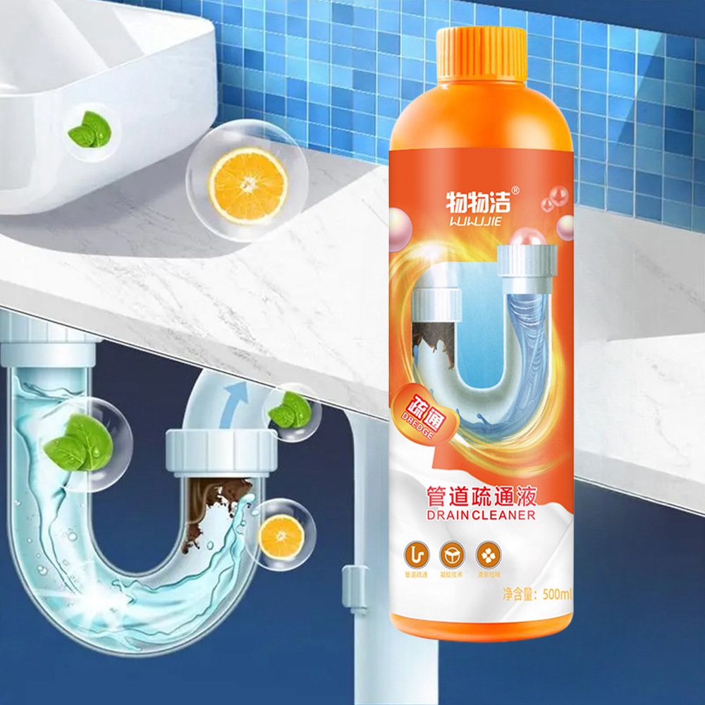 Pipe Dredge Agent Powerful Drain Cleaners Kitchen Oily Strong Pipe ...