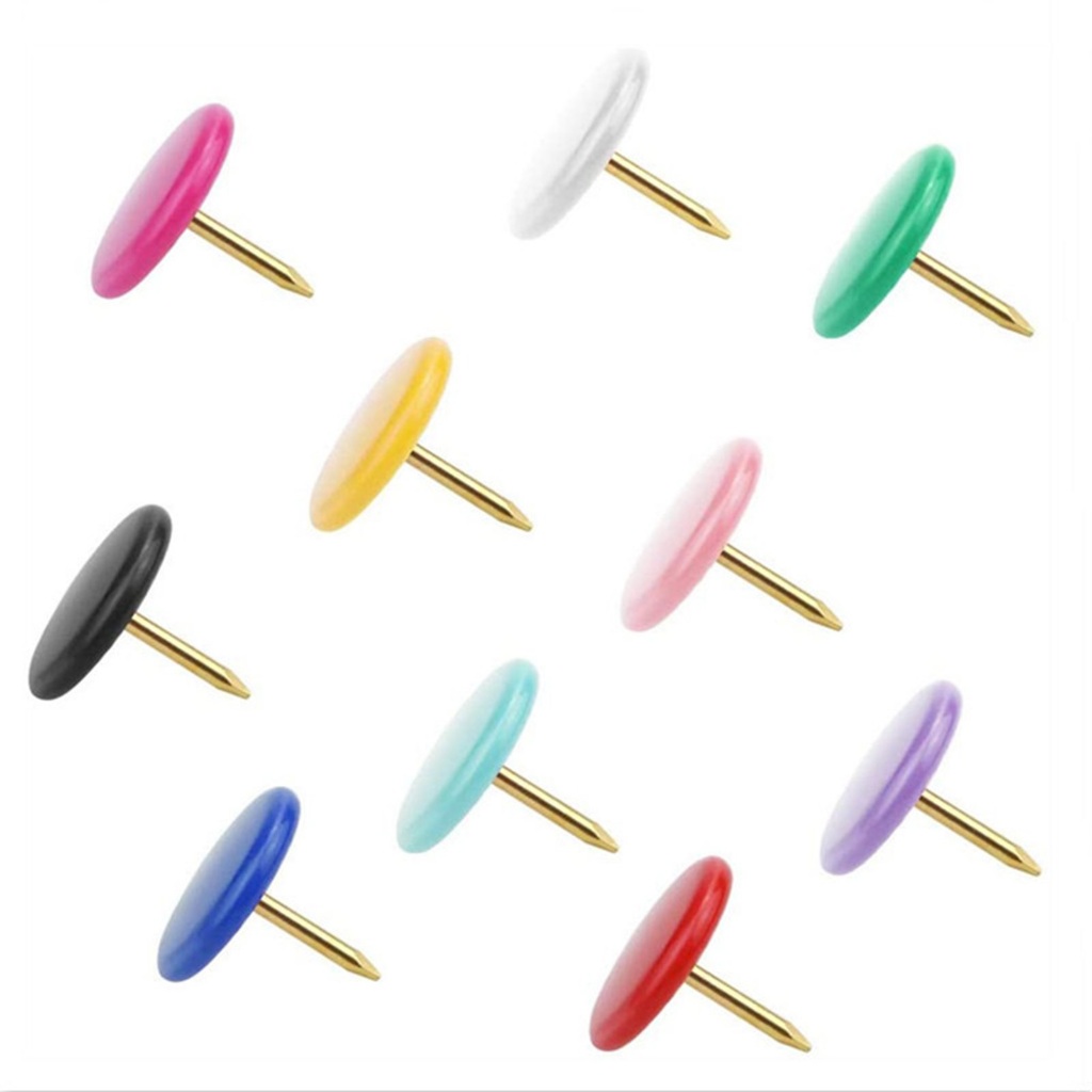 [Launch New] 13 Colors 100pcs Home Office Colorful Drawing Pins Pushpin ...