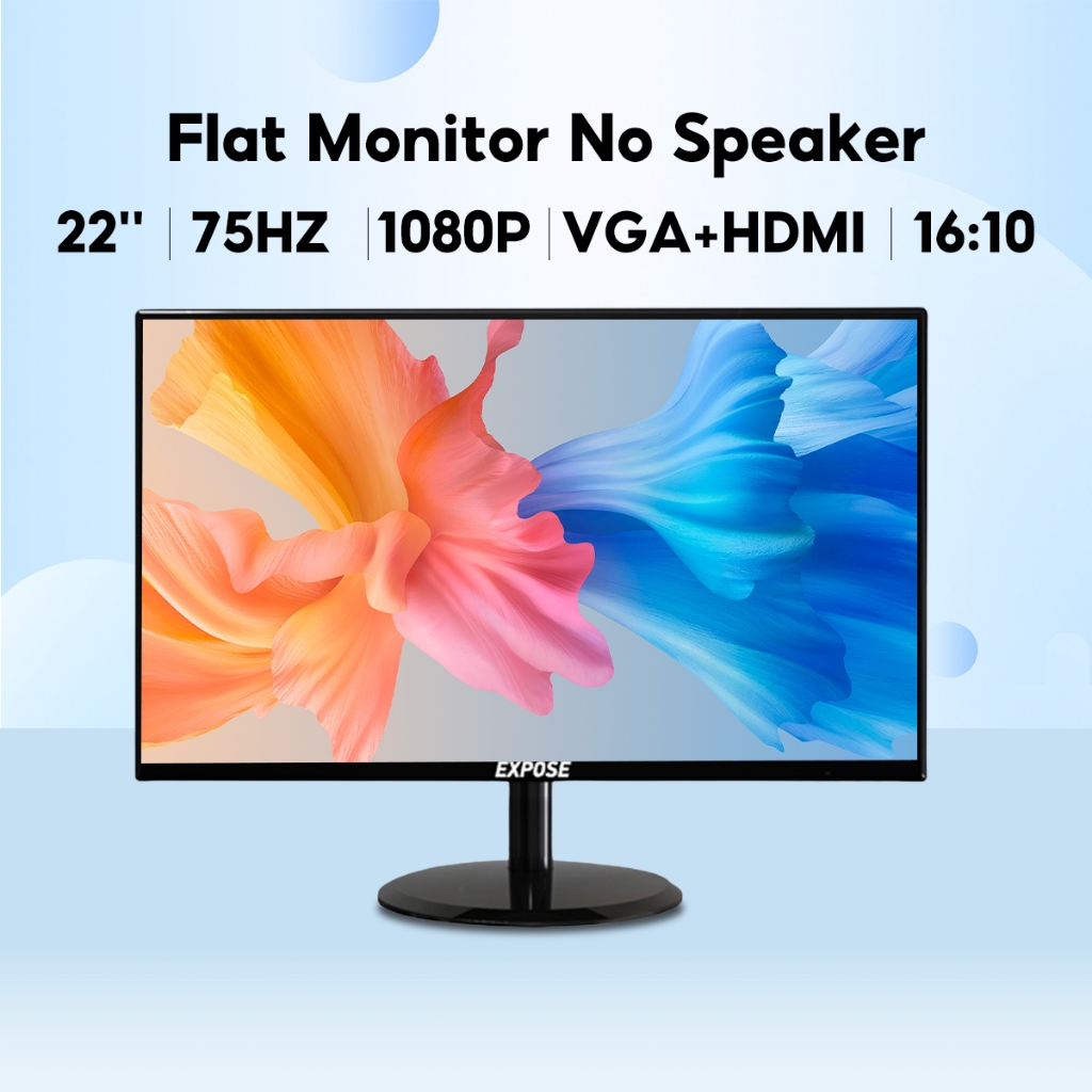 EXPOSE Monitor PC IPS 2K/4K Curved Gaming Monitor 24-27Inch built-in ...