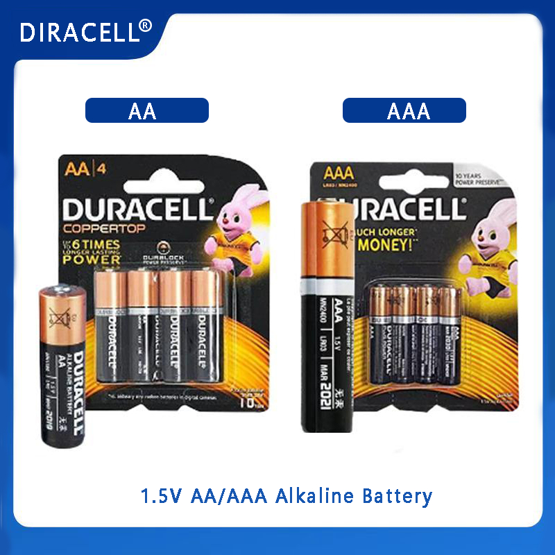 Original Duracell 1.5V AA/AAA alkaline battery suitable for toy flashlights, electric ...
