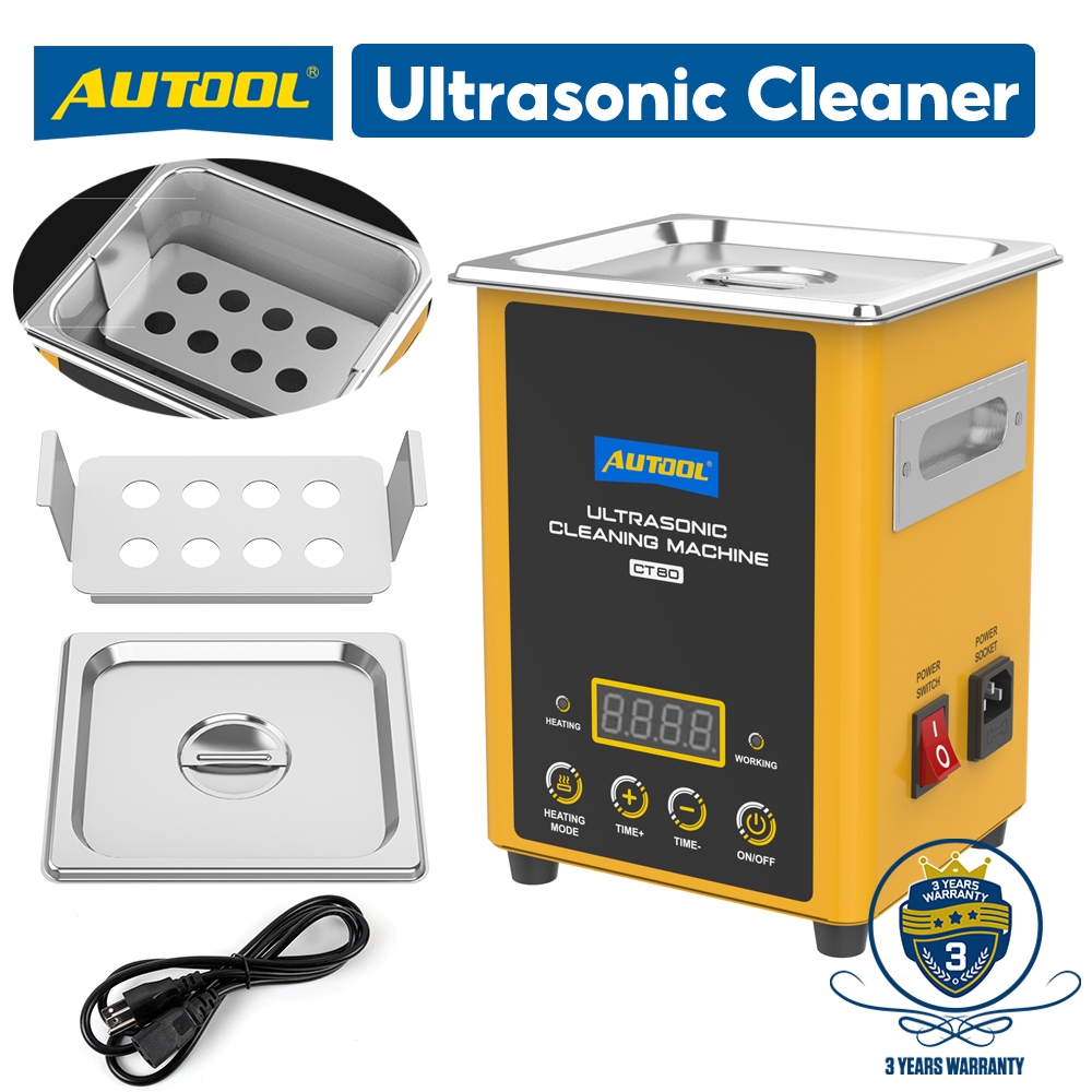 【Local Stock】AUTOOL CT80 Ultrasonic Cleaner Machine 1.6L Large Capacity ...