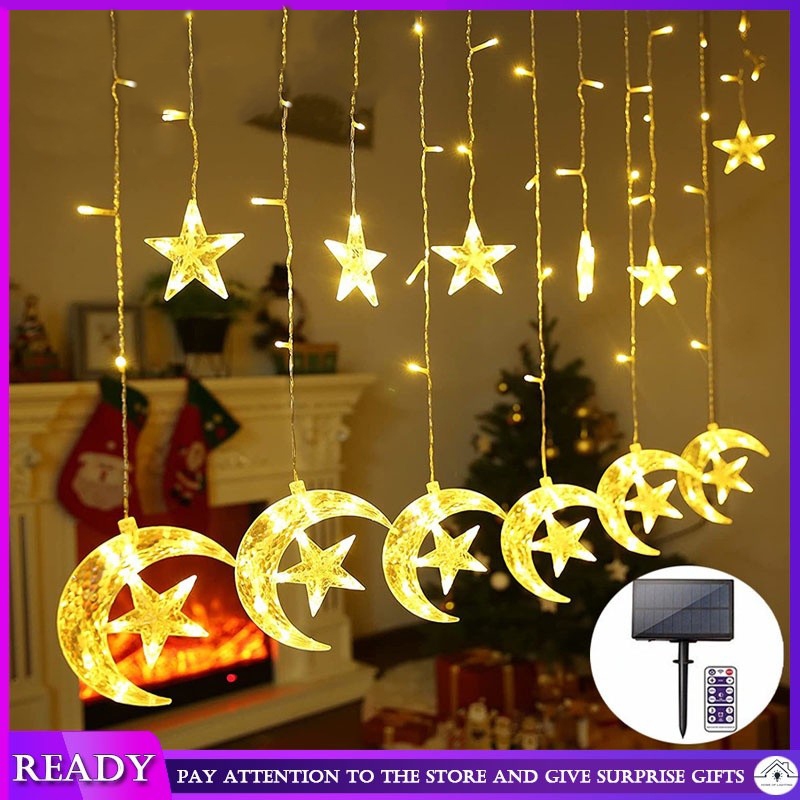💡READY STOCK💡220V / Solar Light 3.5M LED Deepavali Lighting Diwali ...
