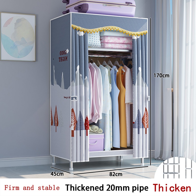 LiGO Clothes Wardrobes diameter 20mm cloth wardrobe Almari Baju Rak ...