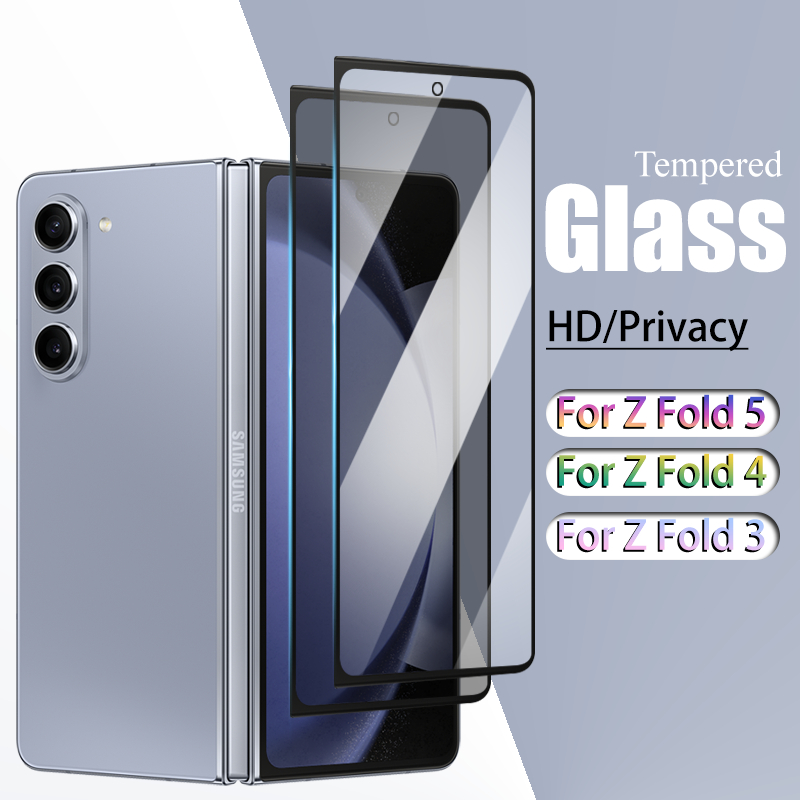 Privacy Tempered Glass For Samsung Galaxy Z Fold 7 6 5 4 3 Outer Screen ...