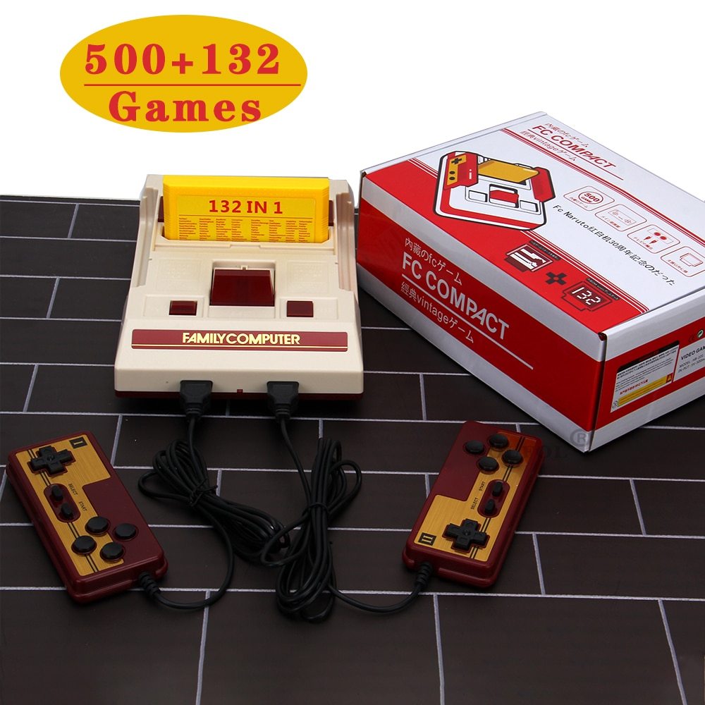 500+132 Games 8 Bit Retro Classic TV Video Gaming Family Console Mini ...