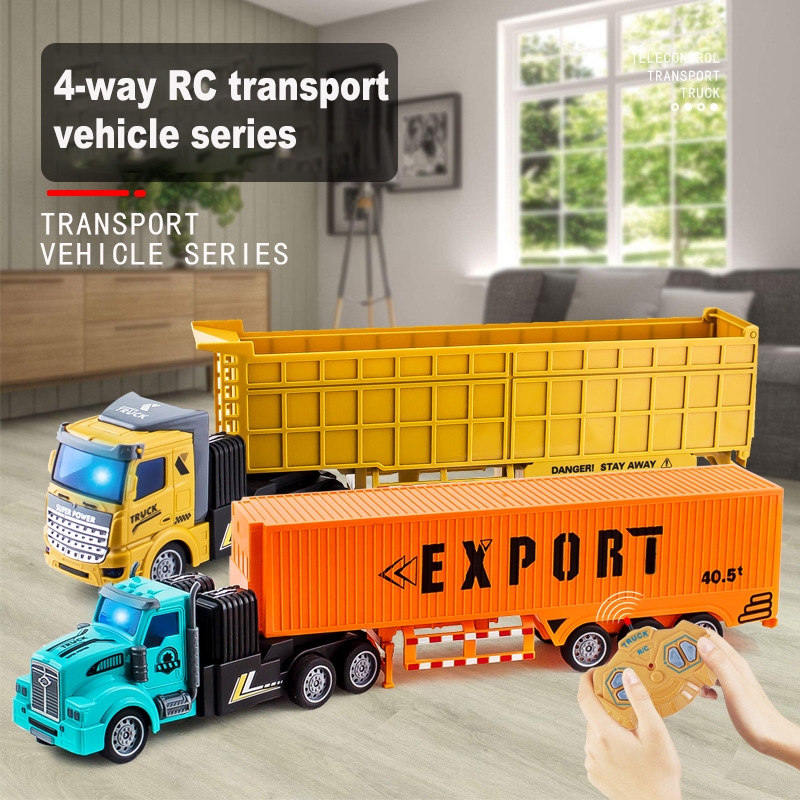 4 channel Remote Control Dump Truck, Tank Truck, Container Truck "1:48 ...