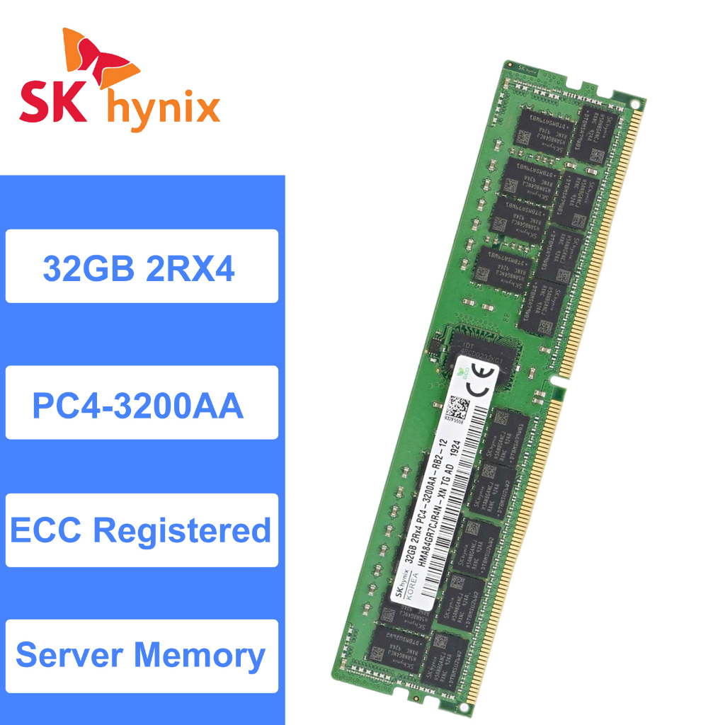SK Hynix 8GB 16GB 32GB PC4-2133P 2400T 2666V 3200AA 2933Y DDR4-2133MHz 2400MHz 2666MHz 3200MHz ...