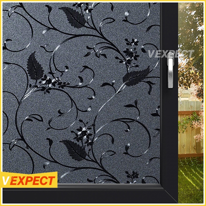Privacy Window Film Sticker Frosted Glass Window Paper,Total Blackout ...