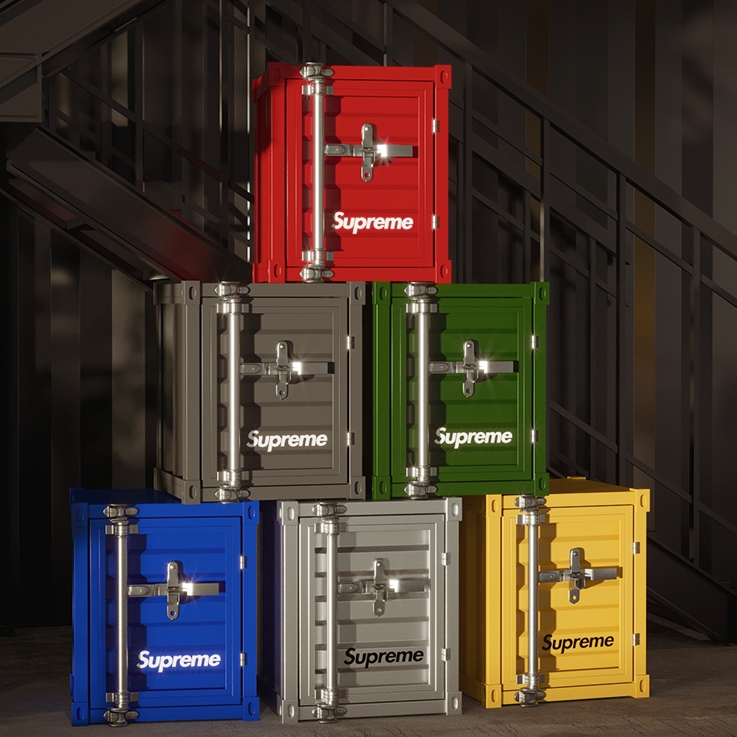 Industrial container style locker storage cabinet tea table coffee ...