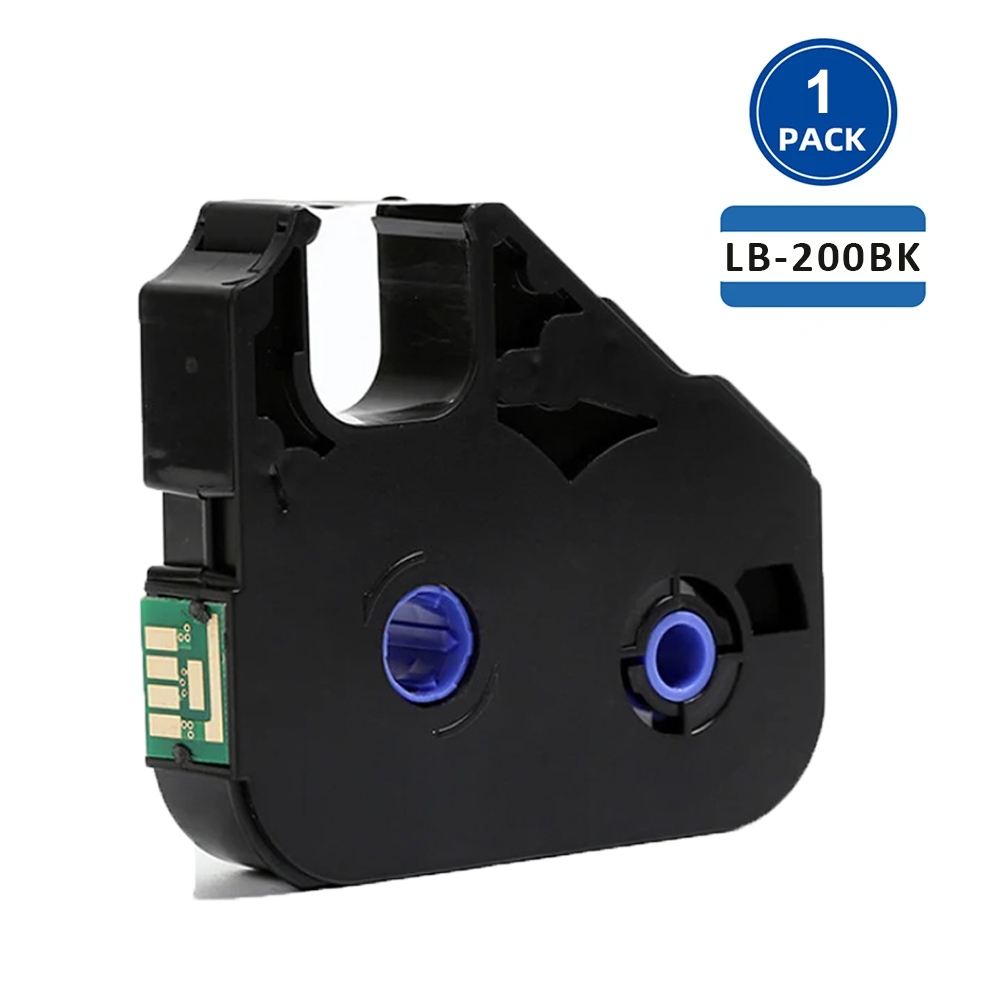 1Pcs MK-RS100B compatible LB-200BK Ink Ribbon label Tape Cassette cable ...