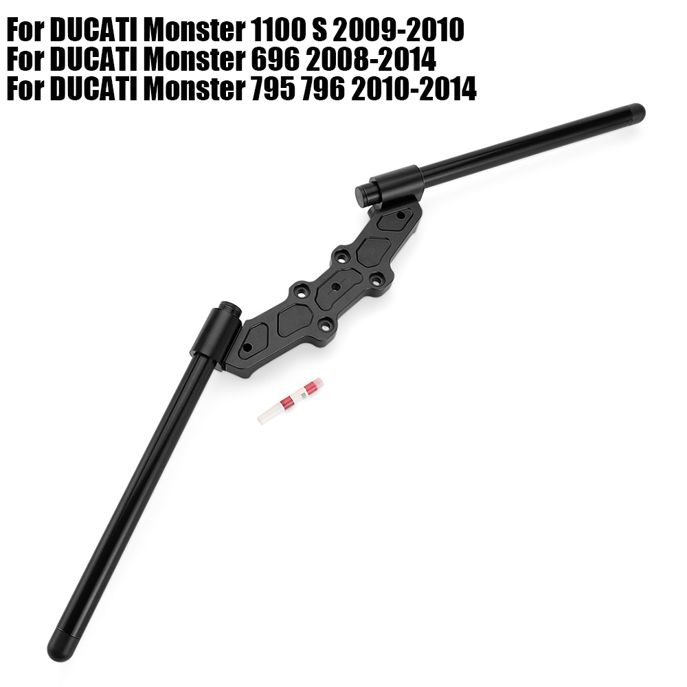 Motorcycle Clip on Adjustable Handlebars Handle Bar With Adapter For ...