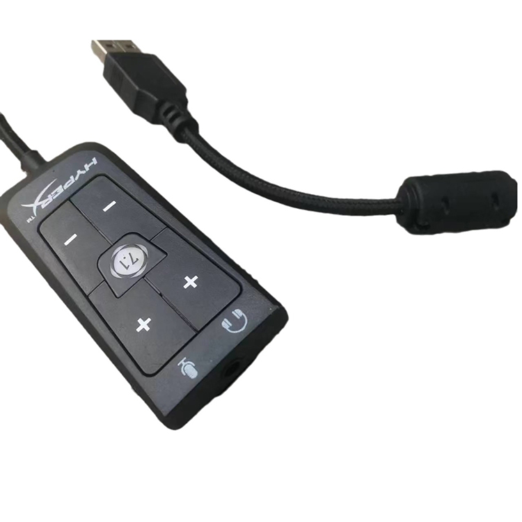 Kingston HyperX Cloud II DSP USB Sound Card 7.1 Surround Sound Stereo ...