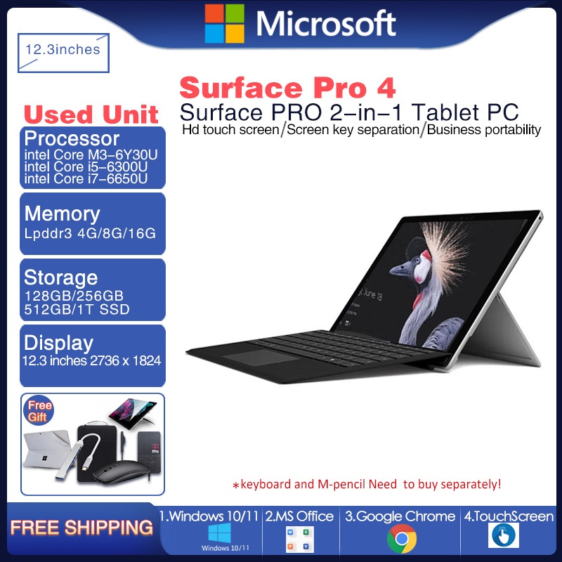 Microsoft Surface Pro5 Pro6 Pro7 Pro7+ Pro8 Pro4 Pro3 2 in 1 Laptop ...