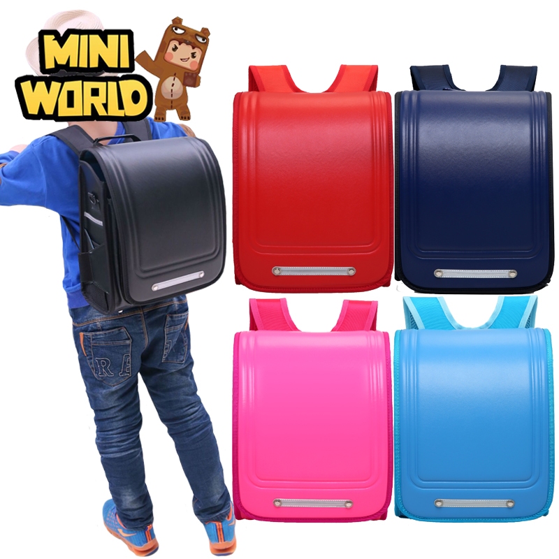 MINI WORLD Japanese Style Backpack Kids Boy Girl School Bag for Primary ...