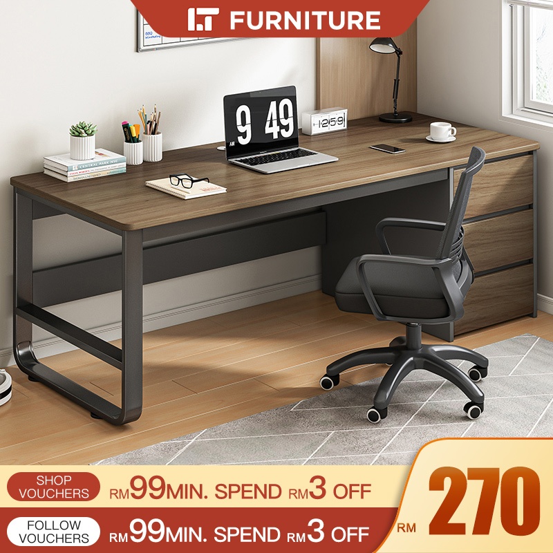 Office Table Meja Office With Drawers Computer Table With Chair Set ...