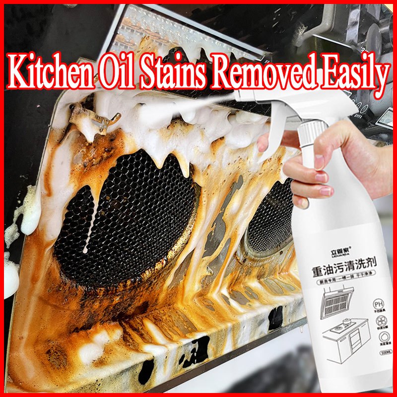Kitchen oil stain cleaner spray foam cleaning spray oil stain cleaner ...